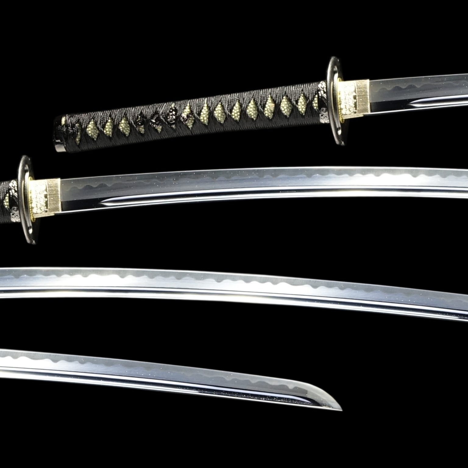 Samurai Sword MIYAMOTO MUSASHI Style DAISHO SET Katana＆Wakizashi ...