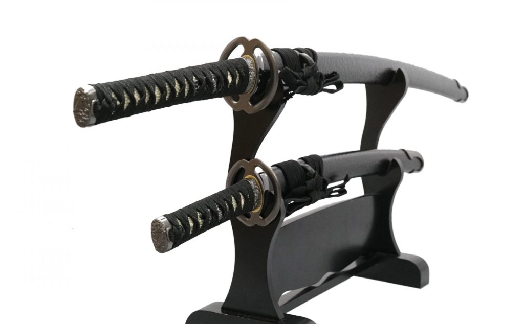 Samurai Sword MIYAMOTO MUSASHI Style DAISHO SET Katana＆Wakizashi ...