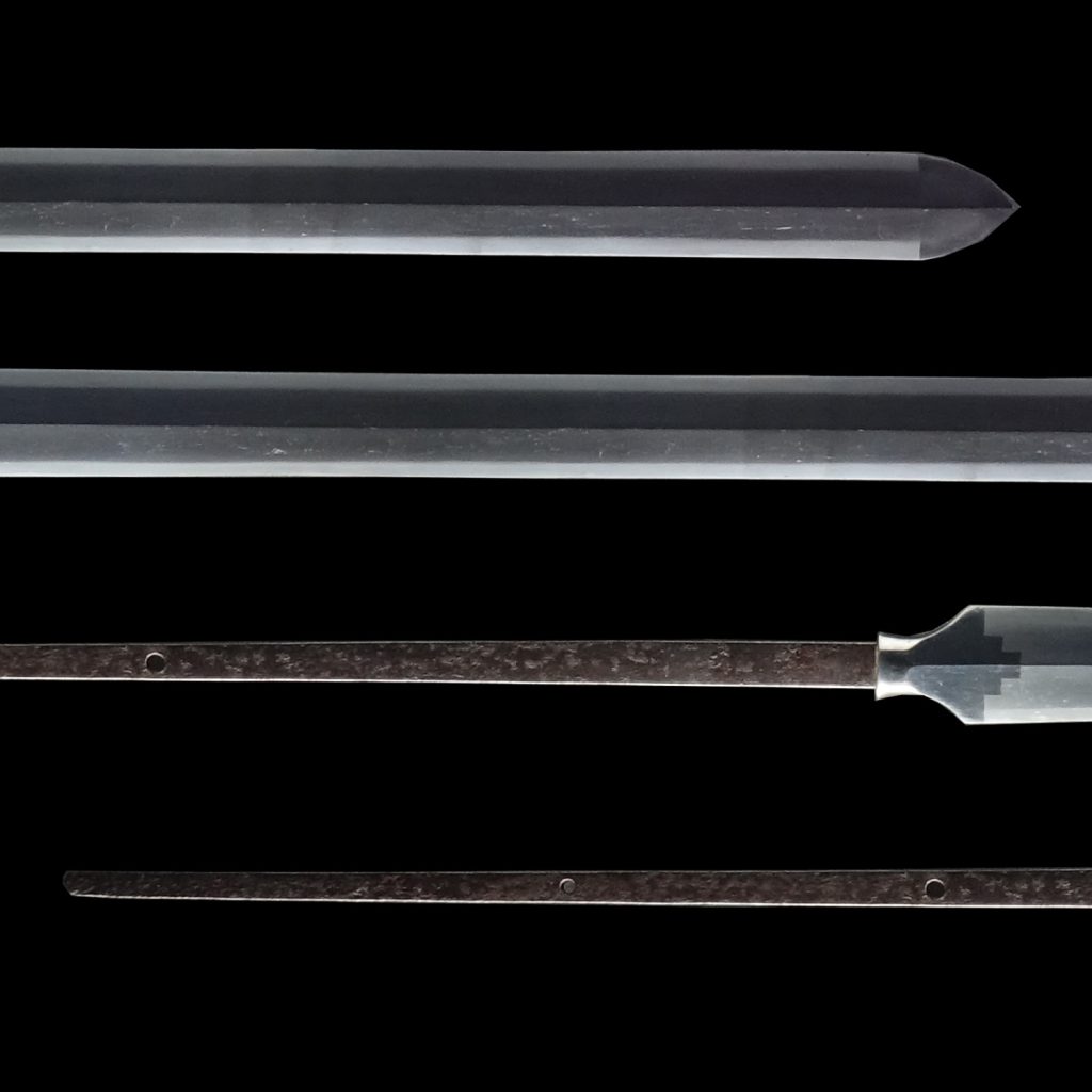 Antique Japanese Sword Shirasaya Yari Signed by Kanesaki No Certificate ...