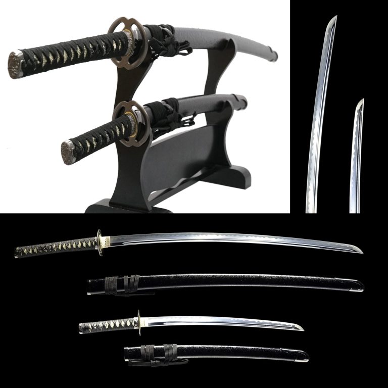 Samurai Sword MIYAMOTO MUSASHI Style DAISHO SET Katana＆Wakizashi ...