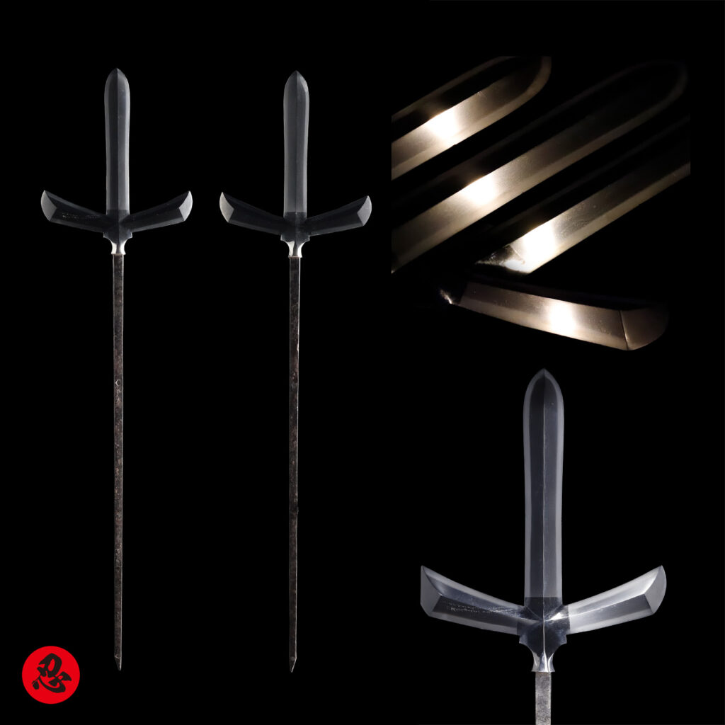 Antique Japanese Sword Shirasaya Jumonji Yari Signed by ShimosakaNo ...