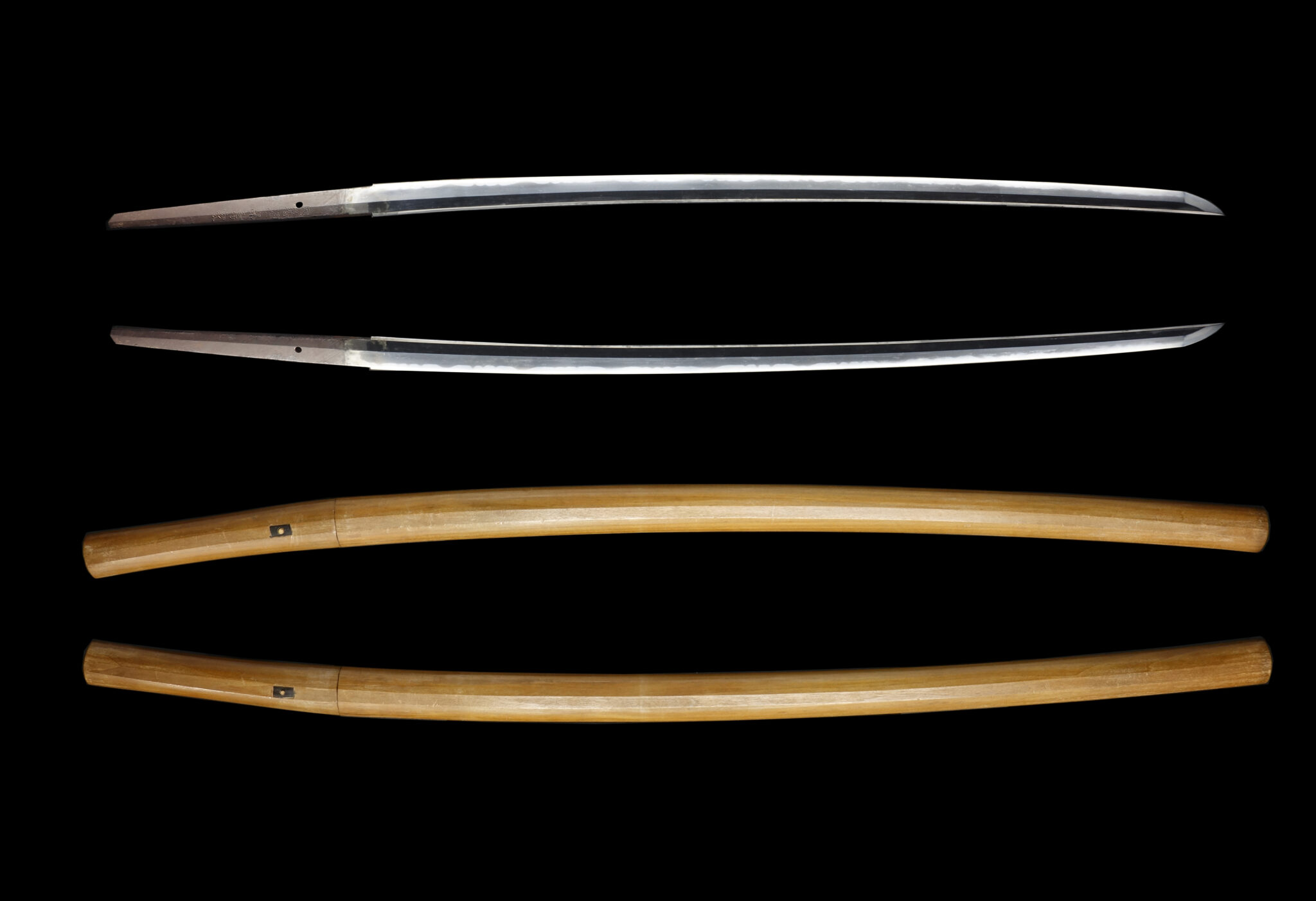 Antique Japanese Sword Shirasaya Katana Signed by ToshiieNo Certificate ...