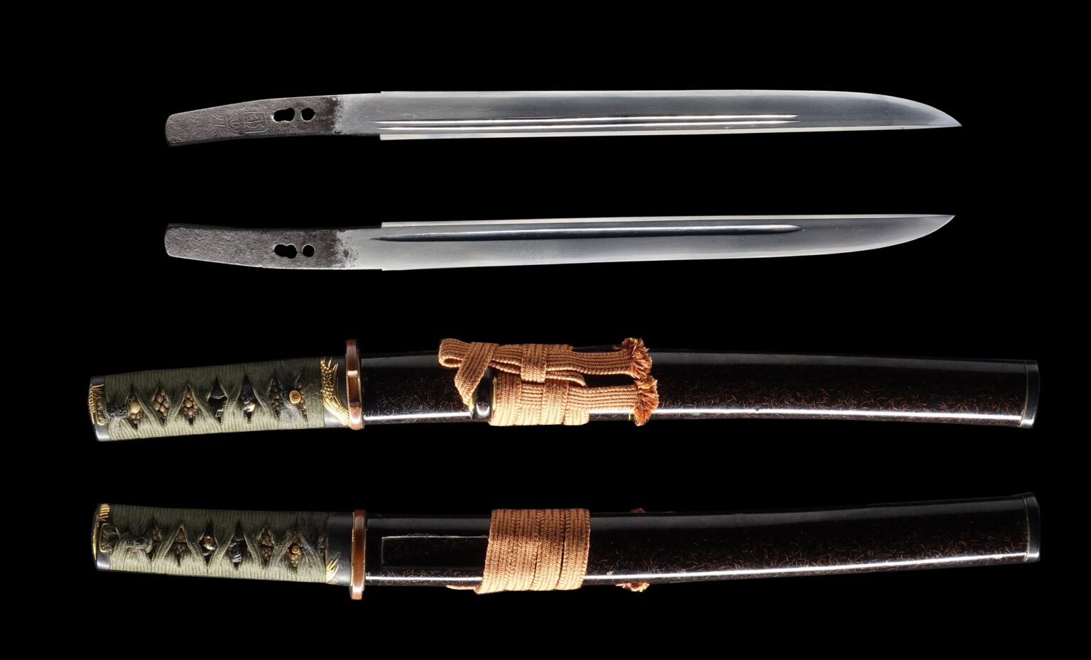 Antique Japanese Sword Tanto Signed by Kunimitsu No Certificate (#Tokyo ...